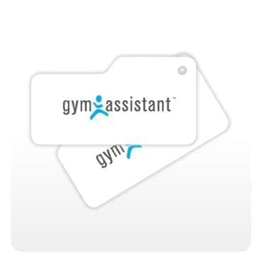 Gym Assistant Logo Barcode Key Tags | Gym Assistant