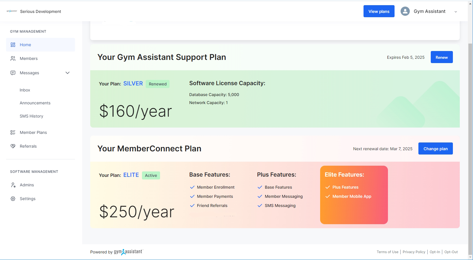 Gym Assistant MemberConnect